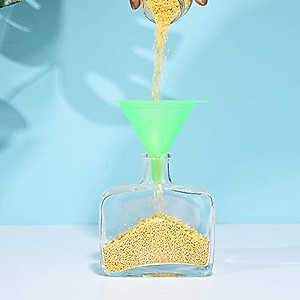 Delove All Purpose Plastic Funnel Set of 6 - Funnels for Kitchen Use Filling Bottles - Small Funnel Set- Mini/Small//Large - Food Grade and BPA Free