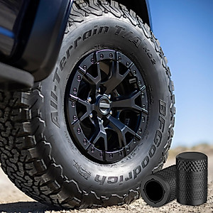 UGSHY 4 PCS Tire Valve Stem Caps for Car, Alloy Tire Valve Cap Set, Universal for Cars Trucks Motorcycles SUVs (Black)