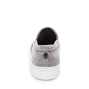 Steve Madden Women's Gills Sneaker, Grey Suede, 7.5 Wide