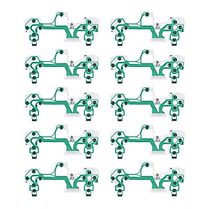 Bewinner 10pcs Conductive Film for PlayStation 4,Replacement Part Green Keypad Conductive Film for PS4,Replacement Parts for PS4 Controller - Non-Conductive, Worn, Viscous Conductive Film