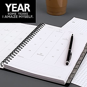 AT-A-GLANCE 2022-2023 Planner, Weekly & Monthly Academic, 5-1/2" x 8-1/2", Small, Elevation, Black (75101P05)