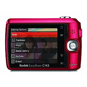 Kodak Easyshare C143 Digital Camera (Red)