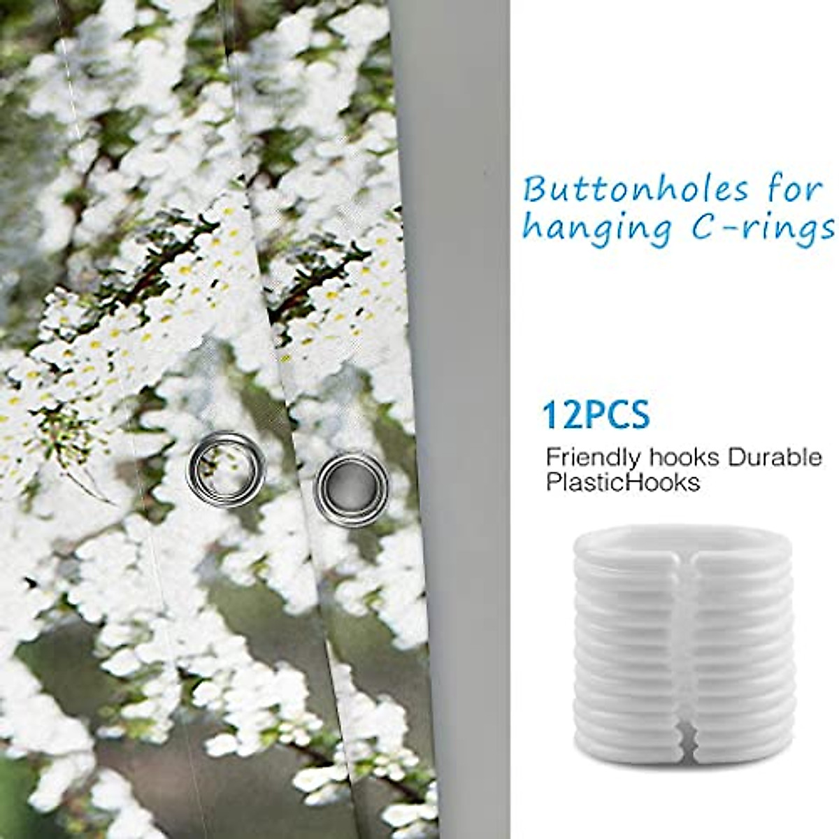 KRISIN Shower Curtain for Bathroom, Dachshund Pattern, Curtain Liner Resistant Resistant Washable Bathroom Curtains, Waterproof, 12 Hooks Bathroom Accessories