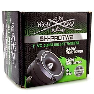 Sky High Car Audio SHCA PROTW2 Neo Mini Bullet Tweeter 1" VC 4 ohm (Single Tweeter)