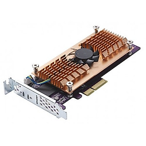 QNAP QM2-2P-244A Dual M.2 22110/2280 Pcie SSD Expansion Card (PCIe Gen2 X4), Low-Profile Bracket Pre-Loaded, Low-Profile Flat and Full-Height are Bundled 2 x SSD