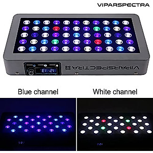 VIPARSPECTRA Timer Control Dimmable 165W LED Aquarium Light Full Spectrum for Grow Coral Reef Marine Fish Tank LPS/SPS