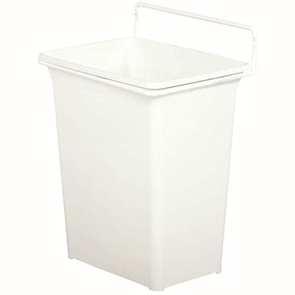 Knape & Vogt White 13 in. H x 10 in. W x 7 in. D Plastic in-Cabinet Door Mount Trash Can