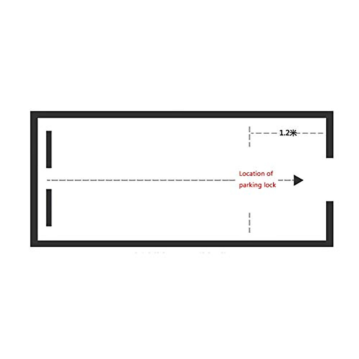 Driveway Bollards,Private Car Parking Latch Space Lock,Space Saver Car Park Driveway Guard Saver,Easy Installation,Against Pressure