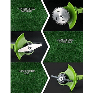 Cordless Lawn Weed Cutter Portable Gardening Mowing Tools Grass Trimmer Edger Lawn Mower Grass Brush Cutter-24V4000 mA 1 Battery