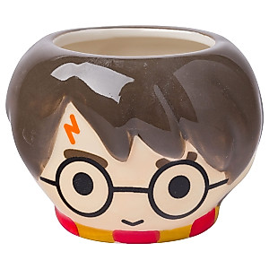 Silver Buffalo Harry Potter Gryffindor Cauldron 2pc Ceramic 3D Sculpted Mini Cup Set, Perfect as a Sugar, Cream, or Milk set, 3.5 Ounces