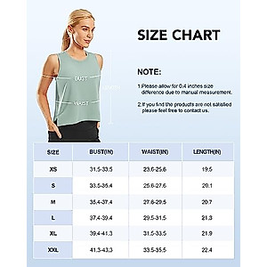 Workout Tops for Women Crop Sleeveless Workout Shirts for Women Athletic Running Yoga Tank Top for Women