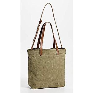 Madewell Women's The Canvas Medium Transport Tote, British Surplus, Black, One Size