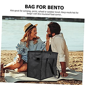 Hoement Portable Aluminum Aluminum Non-woven Fabric Black