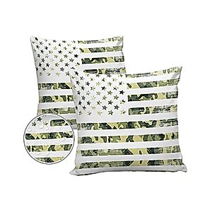 Meet 1998 Throw Pillow Covers 18x18 - Set of 2 Waterproof Pillow Cushion Cases,Camo Pillowcases Decorative Outdoor Pillow Cover for Sofa Couch Bedroom