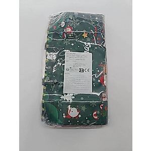 AhfuLife 12PCS Extra Large Christmas Gift Bags, 15.7'' x 14.2''x 5.9'', Christmas Tote Bags with Handles, Reusable Non-woven Christmas Shopping Bags for Xmas's Party Supplies New Year Decorations