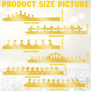 LOCOLO 40-Piece Paper Crowns for Kids to Decorate, 6 Designs Paper Crown Princess DIY Crown Set with Gem Stickers Sticker Letters DIY Paper Crowns for Kids Girls and Boys Crafts Crown Party Favor