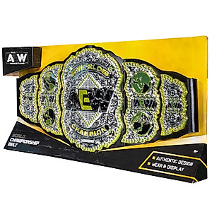 All Elite Wrestling World Championship Belt - Authentic Design Role-Play, Wear and Display Title Belt