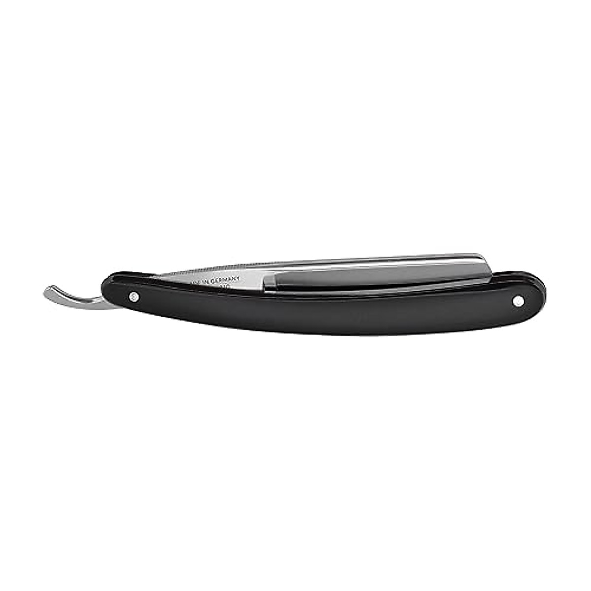 DOVO Straight Razor with Cellidur Black Handle Carbon Steel Blade