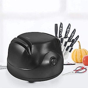 HOG Electric Knife Sharpener - 3-in-1, Quick, Multifunction, Simple and Safe, Stronger and Durable, Ultra-Sharp, Suction Cup Rubber