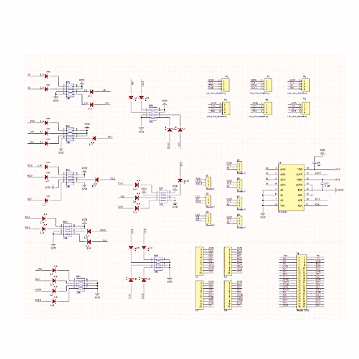 Sensor Expansion Board, Compact Size Development Board LED GPIO IO Port Standard Hole Terminal Block Excellent PCB for 4B 3B CM4