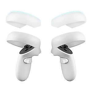 Geekria Anti-Bumping Silicone Soft Ring Cover with Protection Compatible with Oculus/Meta Quest 2 Controller Cover VR Halo Controller Protector Accessories Virtual Reality