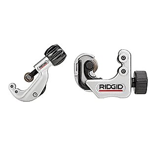 RIDGID 31622 Model 150 Constant Swing Tubing Cutter, 1/8-inch to 1-1/8-inch Tube Cutter & 86127 model 118 Close Quarters Tubing Cutter, 1/4" To 1-1/8" Tube Cutter