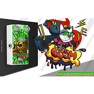 AZOR Distortion Guitar Pedal Rich Overtones Dog Distortion Analog Effect Pedal for Electric Guitar True Bypass AP507