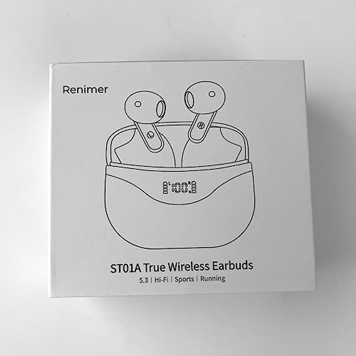 Wireless Earbuds, Bluetooth 5.3 Headphones Stereo Bass Bluetooth Earbuds Built in Noise Cancelling Mic 36H Playtime Wireless Earphones with Mini Charging Case IP7 Waterproof Ear Buds for Android iOS