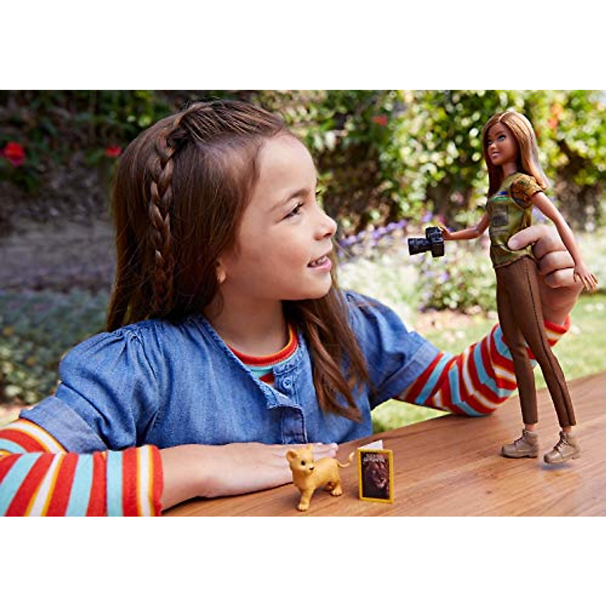 Barbie Photojournalist Doll, Brunette, Inspired by National Geographic for Kids 3 Years to 7 Years Old