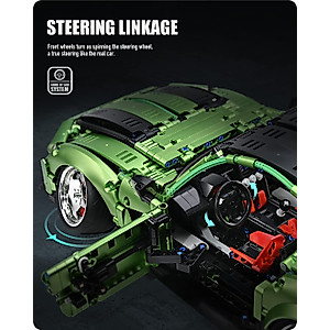 Nifeliz GT Race Car Building Set and Engineering Toy, Adult Collectible Technology car Building Kit, 1:10 Scale Super Car Model for Adults Men Teens Compatible with Lego (2878 PCS)