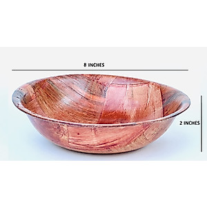 United Brands USA Wood Wooden Salad Bowl Set 6 (8 inches)