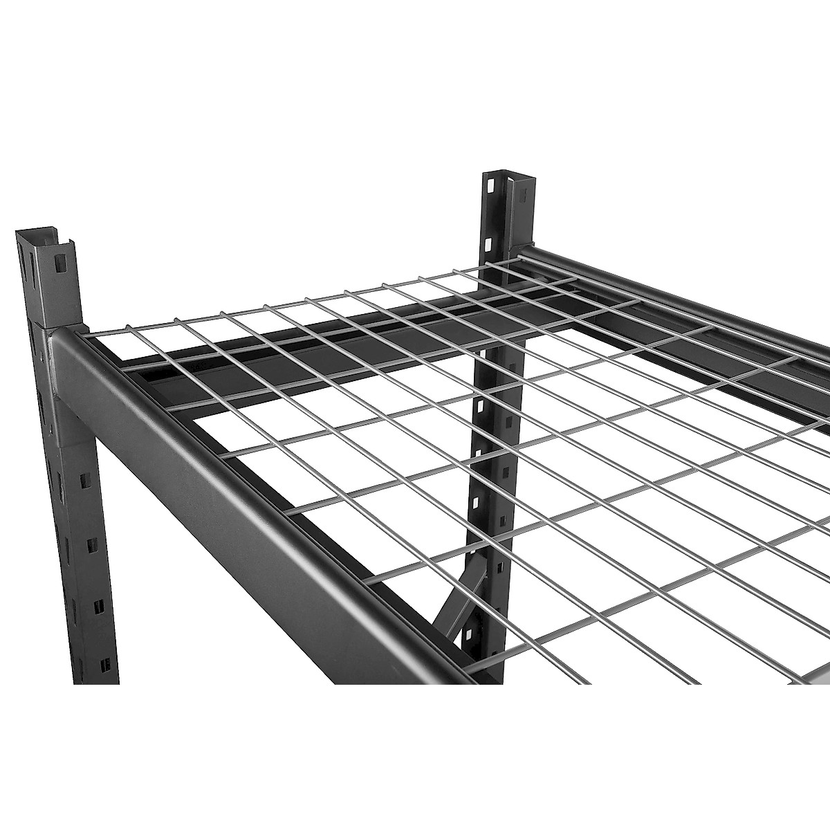 WEN Four-Tier Industrial Steel Storage Rack with Adjustable Shelving and 8000-Pound Capacity (RK7724-4)
