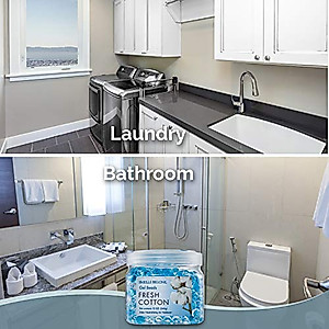 SMELLS BEGONE Odor Eliminator Gel Beads - Air Freshener - Eliminates Odor in Bathrooms, Cars, Boats, RVs & Pet Areas - Made with Essential Oils - Fresh Cotton Scent - 12 Ounce