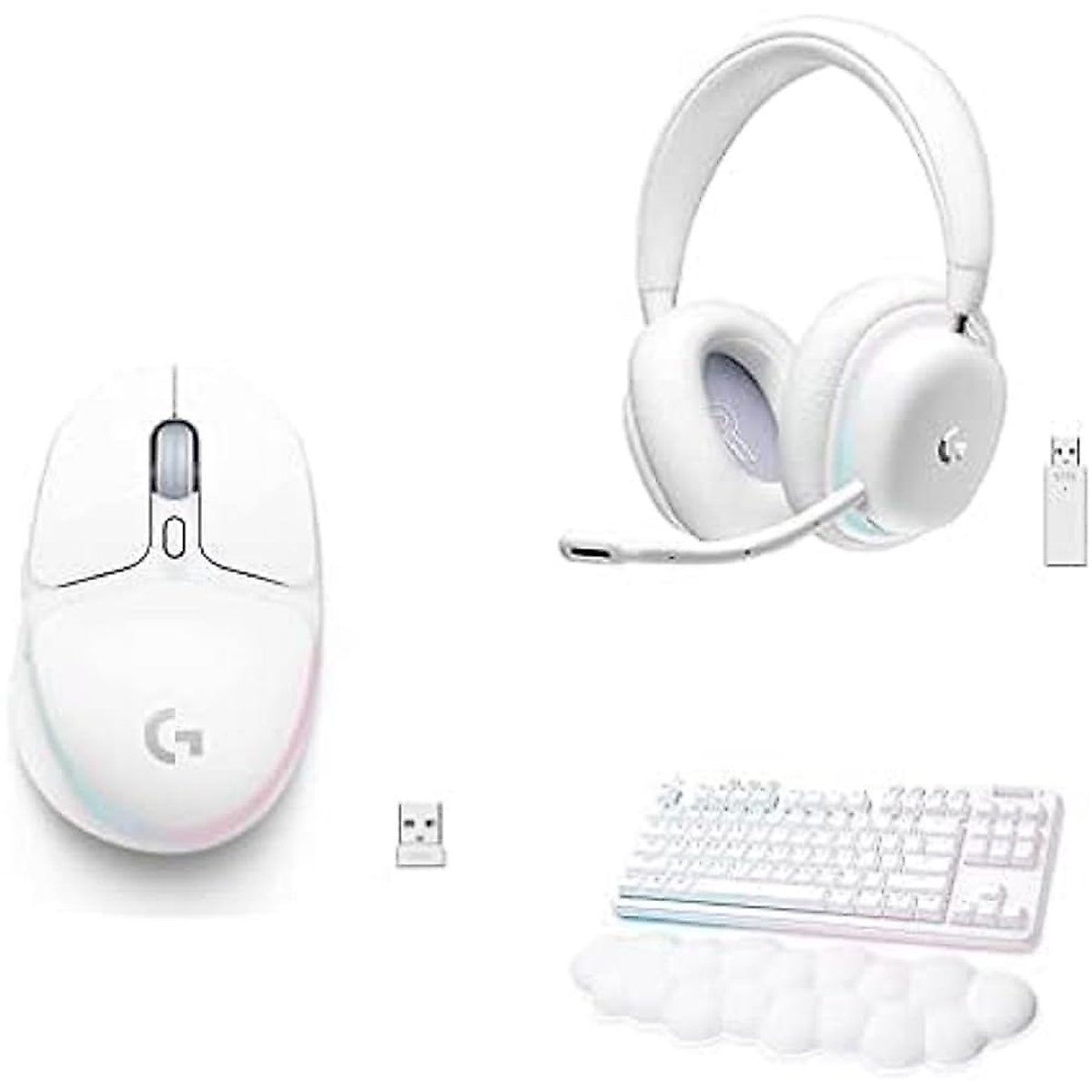 Logitech G705 Wireless Gaming Mouse + Logitech G715 Wireless Mechanical Gaming Keyboard Tactile + Logitech G735 Wireless Gaming Headset