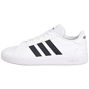 adidas Women's Grand Court Base 2.0 Tennis Shoes, Cloud White-core Black, 8