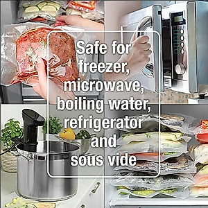 Cuisinart Universal Biodegradable Vacuum Food Saver Sealer Bags (VSB-BD112C), 2-Pack, 11" inch x 10’ ft. Rolls, BPA Free, Microwave & Freezer Safe, Keep Food Fresh Longer