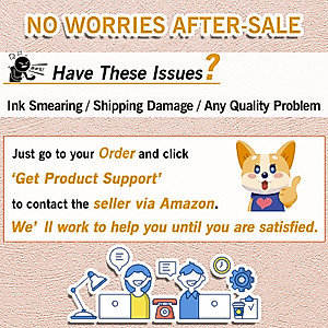 Koala Printable Glossy Sticker Label Paper 120 Sheets 8.5x11 Inches Full Sheet for Inkjet Printer