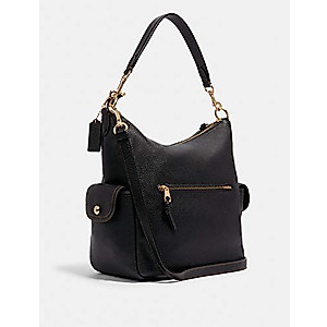 Coach Pennie Leather Shoulder Purse in Black - #6152