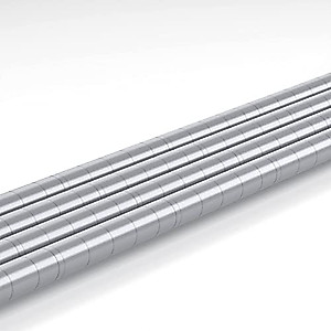 SINGAYE 4 Tier Shelf Adjustable Storage Shelf 350LBS Load Capacity Metal Storage Rack 17.32”L X 11.41”W X43.3” H