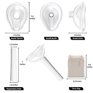 TroyStudio Vocal Dampener, High Quality Silicone Voice Silencer for Singing Practice, Warm-up, Stress Relief Scream Jar, Anger Management Shouting Vase, Portable Soft Odorless Soundproof Mask