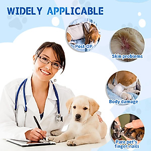 Anyoupin Inflatable Dog Cone Collar, Soft Cone for Dogs After Surgery Protective Recovery Alternative E Collar Cone for Small Dogs and Cats, Blue, S(Neck: 7-12")