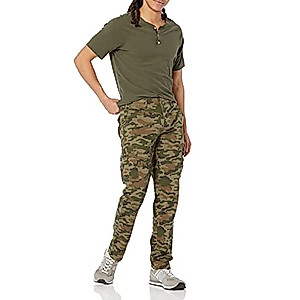 Amazon Essentials Men's Slim-Fit Stretch Cargo Pant (Available in Big & Tall), Green Camo, 30W x 30L