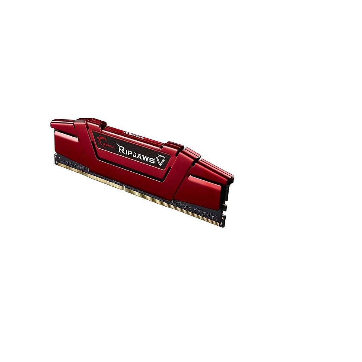 G.SKILL Ripjaws V Series DDR4 RAM 8GB (1x8GB) 2666MT/s CL19-19-19-43 1.20V Desktop Computer Memory UDIMM - Red (F4-2666C19S-8GVR)