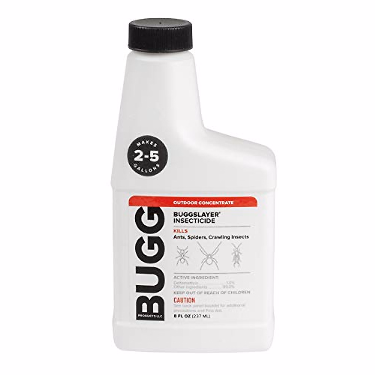 BUGGSLAYER Crawling Insect Insecticide Concentrate 8-oz. Outdoor Killer for Ants, Spiders, Mosquitoes, Ticks and Fleas.