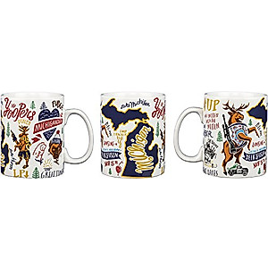 Primitives by Kathy 33553 Stoneware, Coffee Mug, Michigan