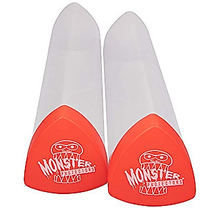 Monster Protectors Playmat Tube Prism-Shaped Play Mat Tube (Red)- Won't Roll Off Surface and Easy in and Out Design 2-Pack