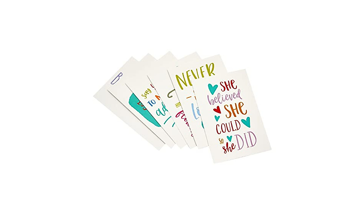 Motivational Cards Pack with Positive Quotes & Envelopes - 48 Pieces