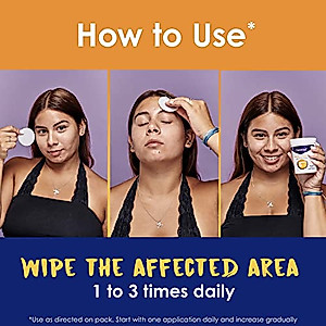 Clearasil Stubborn Acne Control 5in1 Daily Facial Cleansing Pads, with Salicylic Acid Acne Treatment Medicine, 90 Count