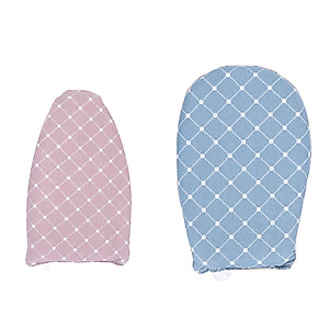 Zerodeko 2pcs Ironing Gloves Food Steamer Over The Door Ironing Board and Iron Holder Baking Gloves Mini Clothes Iron Garment Steaming Gloves Finger Button Sponge Household