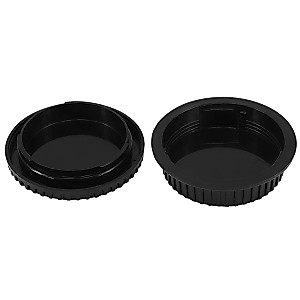 Haoge Camera Body Cap and Rear Lens Cap Cover Kit for Canon EOS EF EF-S EFS Mount Camera Lens Such as Rebel XT XTi XS XSi T1i T2i T3 T3i T4i T5 T5i T6 T6i T6s T7 T7i SL1 SL2 SL3